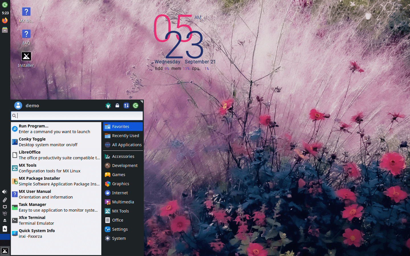 MX Linux MX-21.2.1 Wildflower (September, 2022) Official 32-bit 64-bit ISO Download - GetMyOS.Com